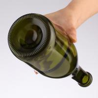 China Customer Satisfaction 500ml/750ml Amber Empty Wine Glass Bottle with Lid for sale