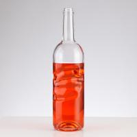 China Wine Bottle 1L Clear Glass Bottle With Aluminum Cap Customized Logo for sale