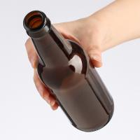 China Wine 50cl Amber Glass Beer Bottle Standard Size for Celebrations for sale