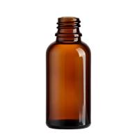 China 10ml 20ml 30ml Brown Essential Oil Glass Bottle with Bamboo Cover Base Material Glass for sale