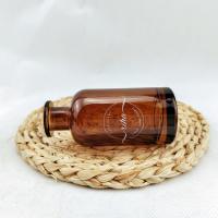 China Round Cap Clear Glass 200ml Aromatherapy Bottle for Car and Room Diffuser for sale