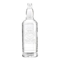 China 200ml Tall Glass Bottle for Wine and Liquor Clear Glass Rubber Stopper Sealing Type for sale