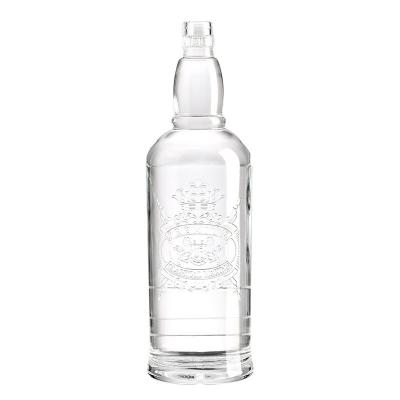 China 200ml Tall Glass Bottle for Wine and Liquor Clear Glass Rubber Stopper Sealing Type for sale