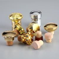 China Whiskey Bottle Cap for Vodka Liquor Wine Brandy Fancy Aluminium T Cork Glass Stopper for sale