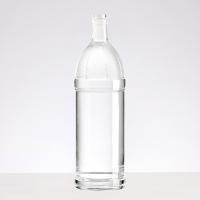 China Round Cylinder Glass Beverage Bottle with Customized Logo and Sealing Cap Brush for sale