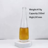 China 500ml/750ml Glass Bottle for Beverage Customized Transparent Bottle for sale
