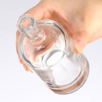 China 750ml Clear Glass Cylindrical Vodka Wine Bottle with Cork Made by Chinese Liquor Bottle for sale
