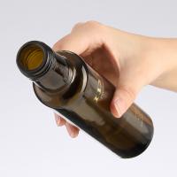 China Clients' Specific Requirements Custom Logo Glass Bottle for Olive Oil 250ml 500ml Brown for sale