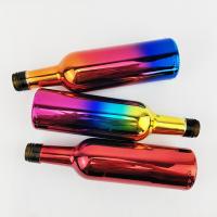 China Collar Material Glass Bottle for Champagne 200ml 375ml 500ml 750ml Colorful Free Sample for sale