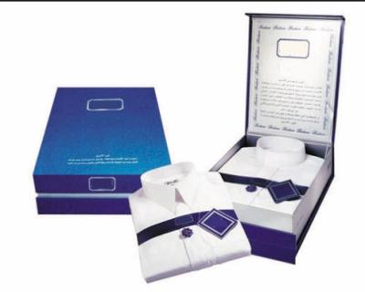 China T-Shirt Box , CMYK Colors Cardboard Box Packaging For Textile T-shirt for sale