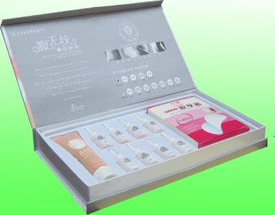 China Cosmetic Box Packaging For Whole Set Skin Care Packaging Cardboard Box PET Inlay for sale