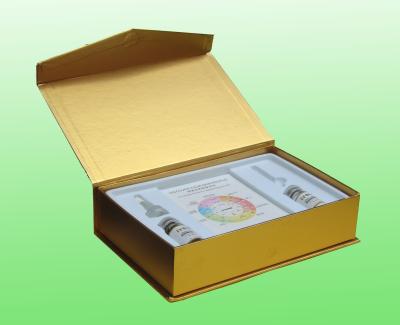 China Gold Art Paper Cosmetic Box Packaging For Skin Care / Cosmetic Cardboard Box for sale