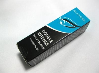 China Cosmetic Box Packaging For Gel Eyeliner , Logo UV Paper Box CMYK Printing for sale