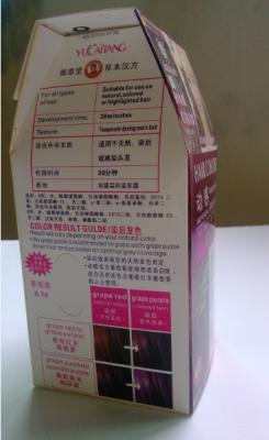 China CMYK Colors Cosmetic Box Packaging , Custom Hair Care Paper Cardboard Box for sale