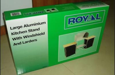 China B-Flute Corrugated Cardboard Custom Printing Paper Box For Kitchen Stand Packaging for sale