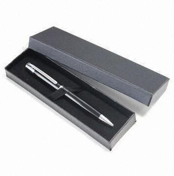 China Stationery Paper Box , Black Color Printed Cardboard Box Packaging for sale