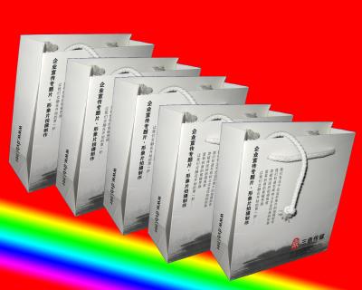 China Custom Printing Paper Bags With Cottom Rope Handle , Shopping Paper Bags for sale