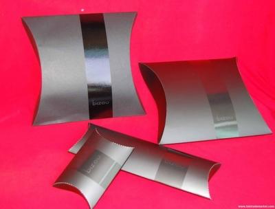 China Gloss Art Paper Printing Pillow Box Packaging With UV Craft OEM Design for sale