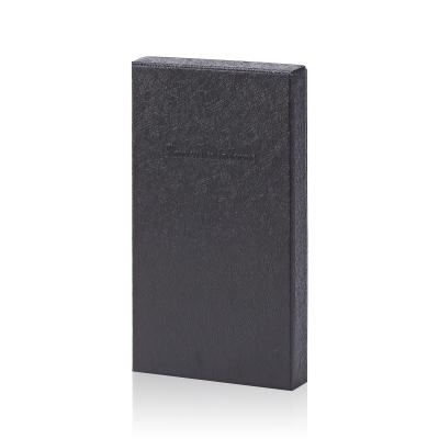China Black Color Square Shape Cardboard Material with Liner Gift Packaging Box for sale