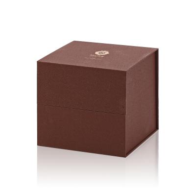 China Brown Color Customize Brand Printing Luxurious Box Packaging  for the Jewelry Packing Boxes for sale