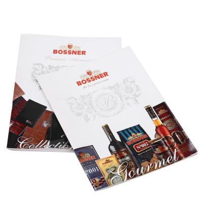 China Cigar Products Catalogue Embossing Gold Hot Stamping Craft on Book Cover Custom Design CMYK Printing for sale