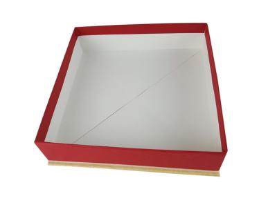 China Foldable Cardboard Box Double Layers Paper Material Red Color Printed Corrugated Box Packaging for sale