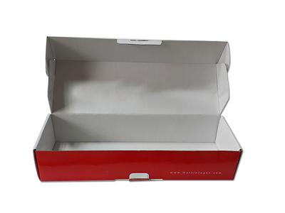 China Corrugated box with red color printing for sale