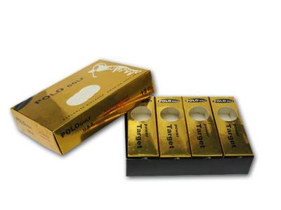 China Gold Color Paper Box Packaging For Golf Ball CMYK Printing Foil Stamping for sale