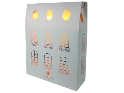 China Fantastic Shinning Color Gold Foil Hot Stamping Rigid Paperboard House Shape Gift Box for the Kid Clothes Packing for sale