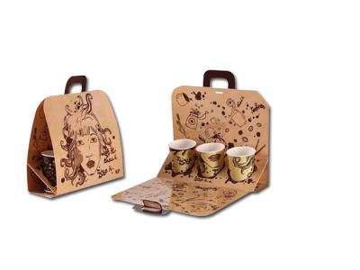 China Custom Printing Paper Bags , Kraft Paper  Bag Packaging For Paper Cup for sale