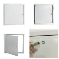 China Decorative Metal Access Door Fireproof White Powder Coated Flush Mounted for sale