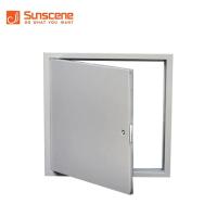 China Decorative Metal Access Door Fireproof White Powder Coated Flush Mounted for sale