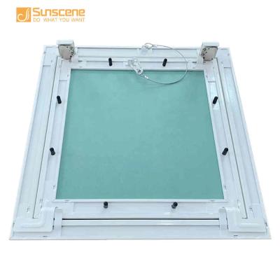 China HVAC Hinged Push Lock Aluminium Gypsum Board Ceiling Access Panel Lockable for Club for sale