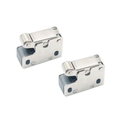 China Mini Spring Alloy Push Open Lock Snap Latch Zinc Plated For Inspection Door for sale