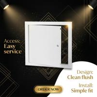 China Lockable Steel Access Panel Door for Workshop Ceiling Grid Installation 10mm Thickness Drywall Ceiling/Attic Use (24-24in) for sale