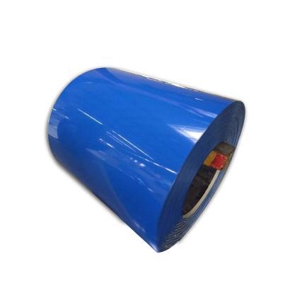 China Color Coated Steel Coil 20 Micron Top Coating 3-8 Ton Coil Weight Galvanized Base for sale