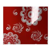China Flower Design Color Coated PPGI Prepainted Steel Coil RAL 9002 0.15-1.5mm for sale