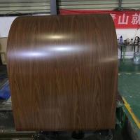 China Hot Rolled Prepainted Steel Coil Wood Pattern Surface Wood PPGI for sale
