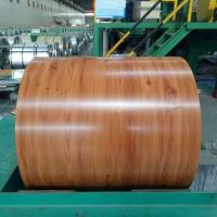 China CGCC Prepainted Wood Pattern PPGI Steel Coil 0.3-1.2mm Thickness Wood Texture for sale