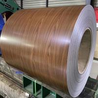 China 0.5x1000mm Color Polyester Coating Wood Grain Painted Coil for sale