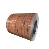 China ASTM A755 Wood Grain Prepainted Steel Coil 0.3-1.2mm for Indoor Decoration Wall for sale