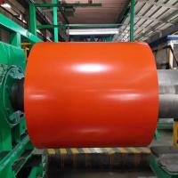 China 0.23mm x 1219mm PE Coated PPGI Color Coated Steel Coil 15/5um Film for sale