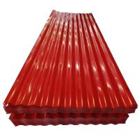 China 0.35mm Thickness Coloured Roofing Sheets Width 762mm 900mm 914mm for sale
