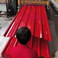 China Prepainted T Type Corrugated Roofing Sheet 0.15-0.8mm Thickness Zinc Coated Steel for sale