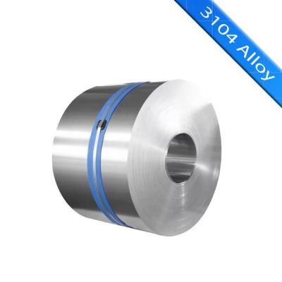 China 0.27mm ASTM B209 AA3104 Alloy Aluminium Coil H19 H24 Bright Finish for sale