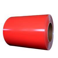 China 3003 H24 Red PVDF Aluminum Sheet Coil 0.2-5mm Thickness for Curtain Wall Construction for sale