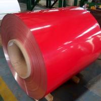 China 3003 H24 Red Pre-Painted Aluminum Coil for ACP - 0.2-5mm Thickness, 1800mm Width, PVDF Coated for sale