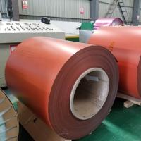 China 3003 H24 Red Pre-Painted Aluminum Coil for ACP - 0.2-5mm Thickness, 1800mm Width, PVDF Coated for sale