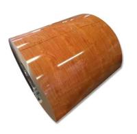 China Wood Grain Color Coated Aluminum Coil 0.5-1.5mm for Interior Wall Decoration for sale