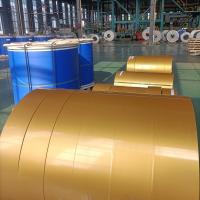 China PVDF Gold Color Coated Painted Aluminum Strip 0.3mm 1060 Alloy for Building Facade for sale